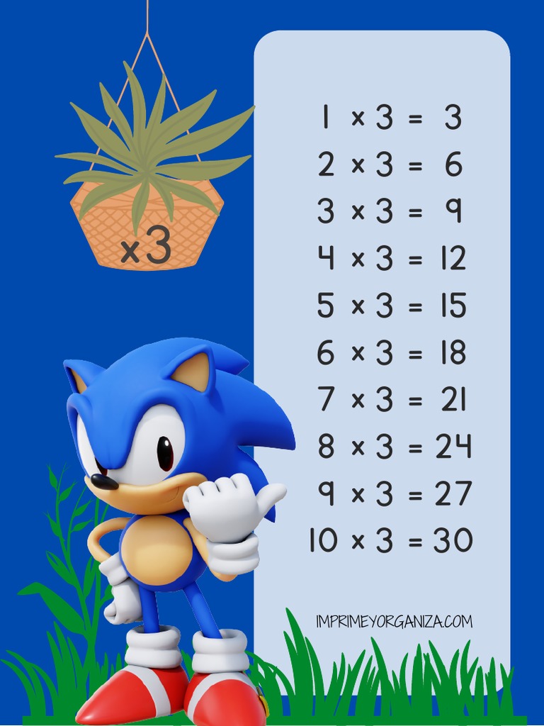 Tabla Del 3 Sonic | PDF