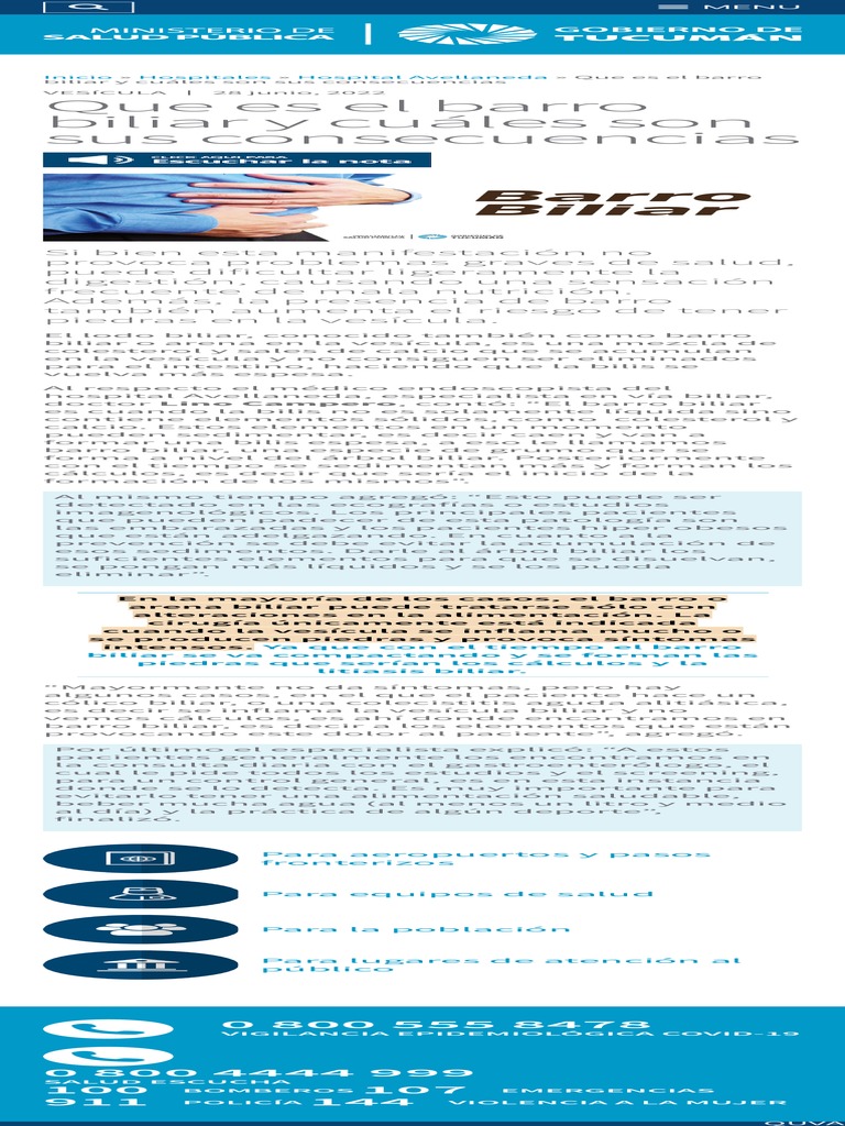 Barro Biliar: Causas y Consecuencias | PDF | Bilis | Vesícula biliar