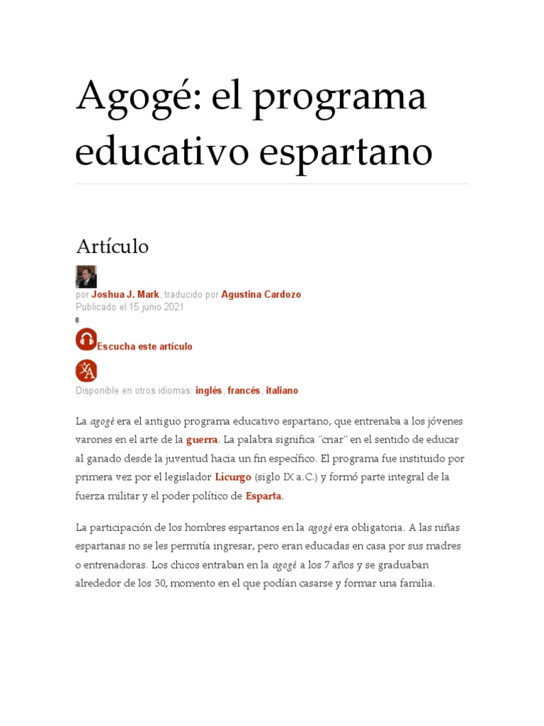 Agogé | PDF