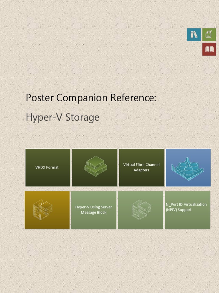 Poster Companion Reference Hyper V Stora | PDF | Hyper V | Remote Desktop Services