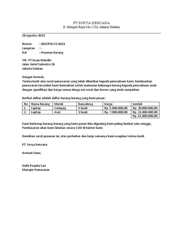 Surat Full Block Style | PDF