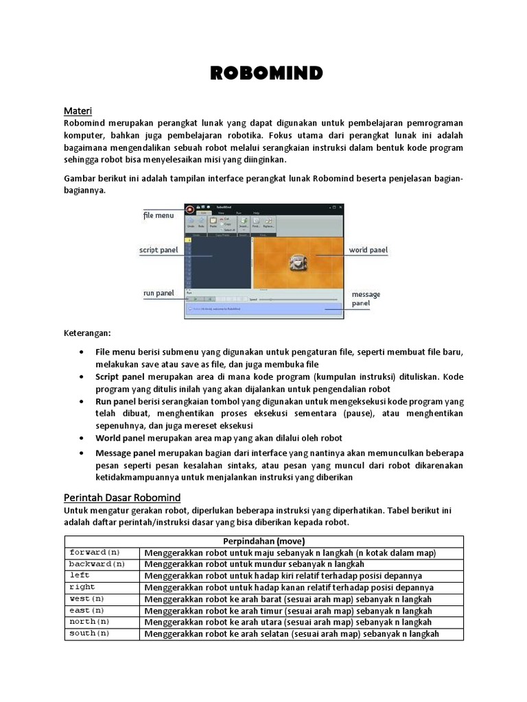 Handout Robomind | PDF
