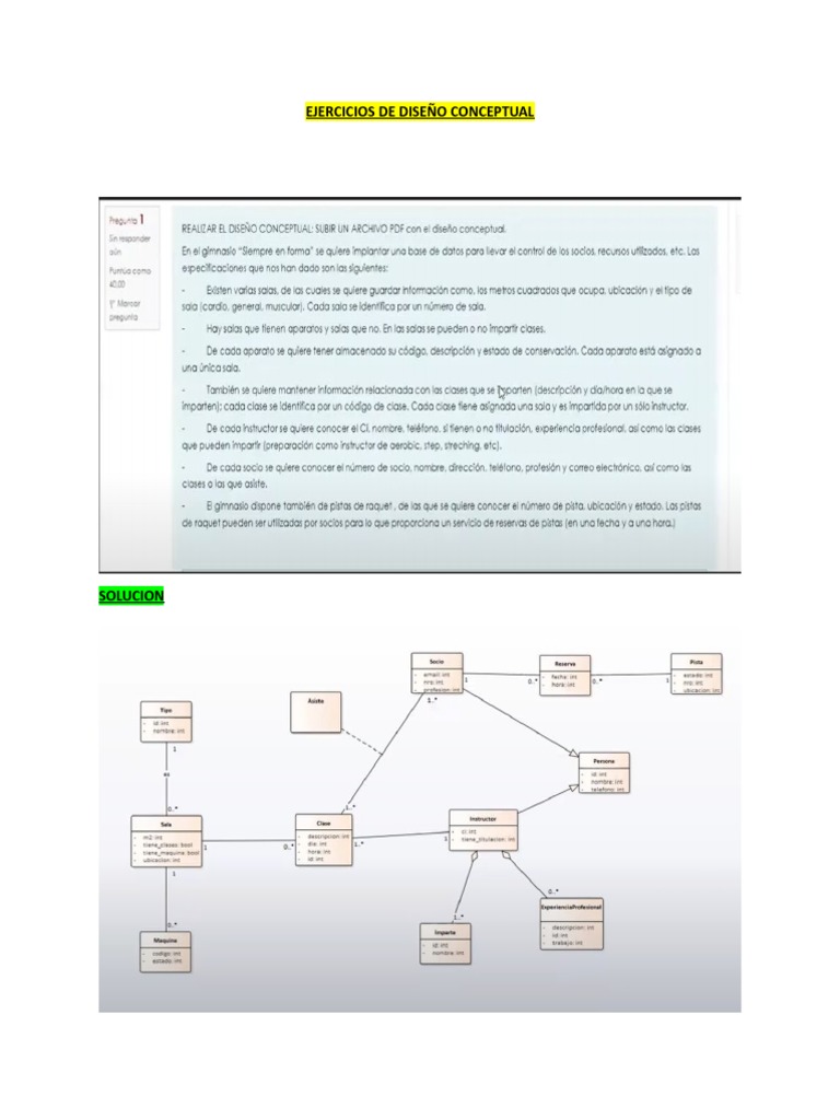 Ejercicios de Diseño Conceptual | PDF