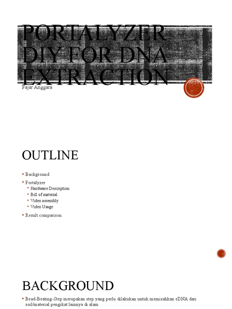 Portalyzer DIY For Dna Extraction | PDF