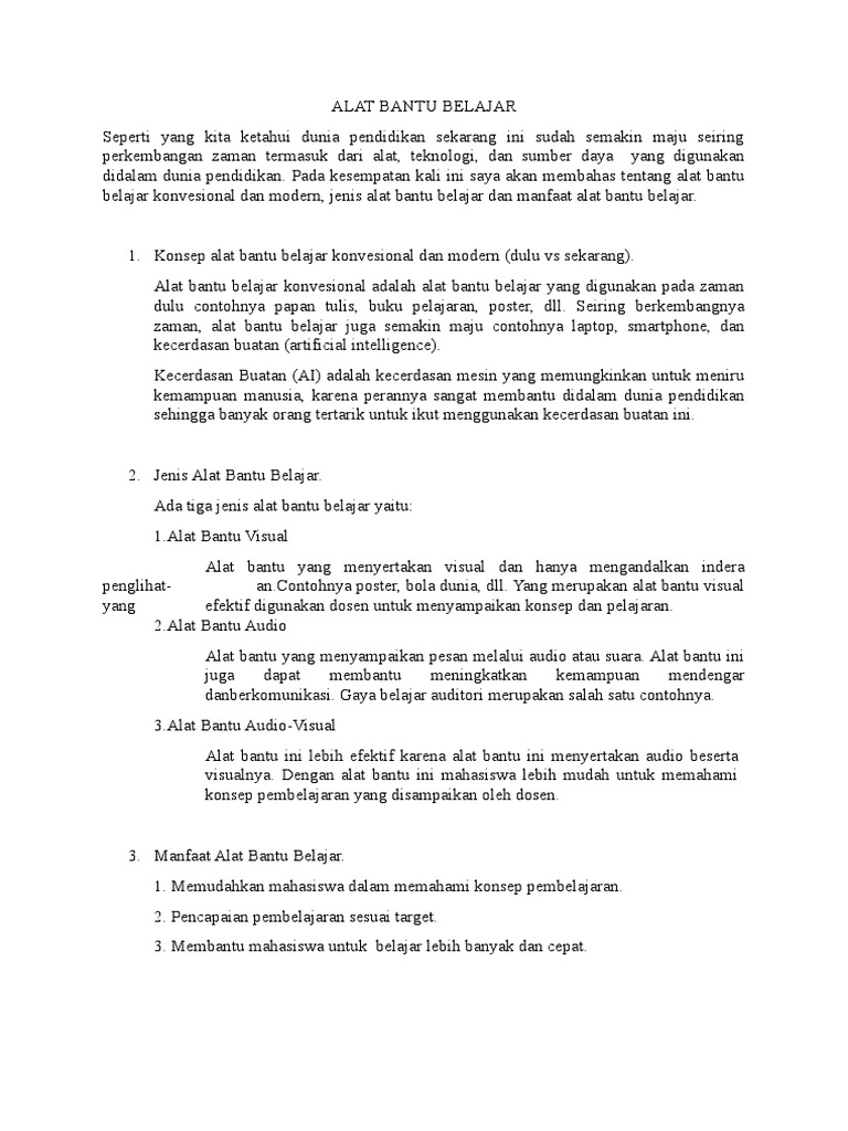 Abd - Salam Maulana - K011231282 - Alat Bantu Belajar | PDF