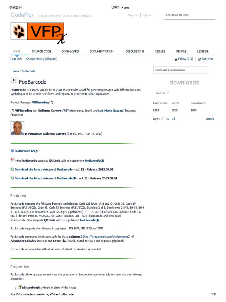 Foxbarcode | PDF | Barcode | Naming Conventions