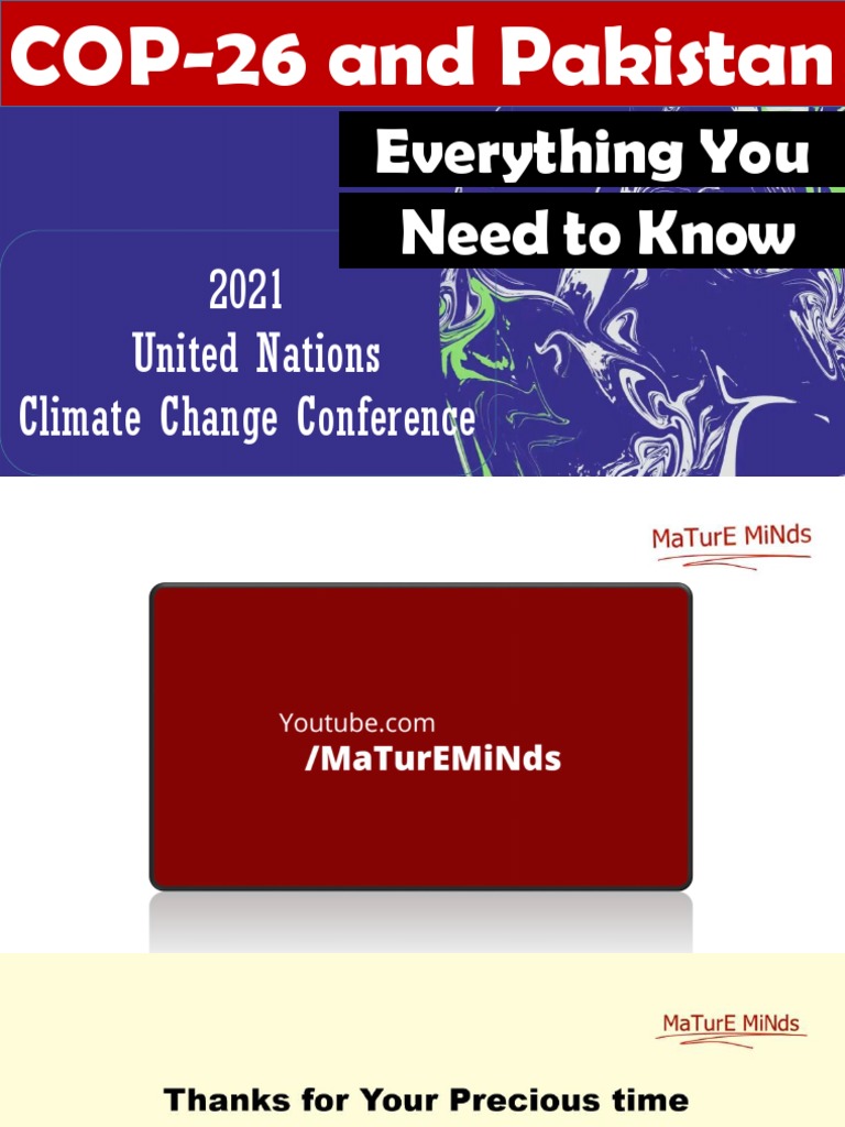COP26 and Pakistan | PDF | Climate Change | Nature