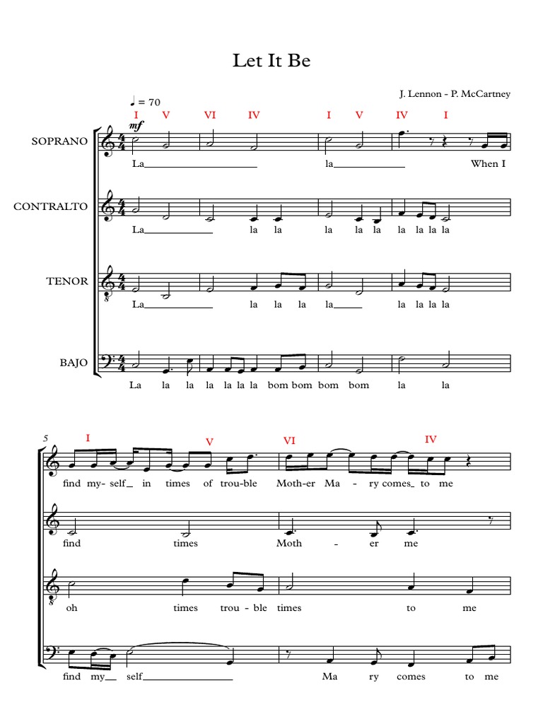Let It Be - Score and Parts | PDF | Les Beatles | Apple Records