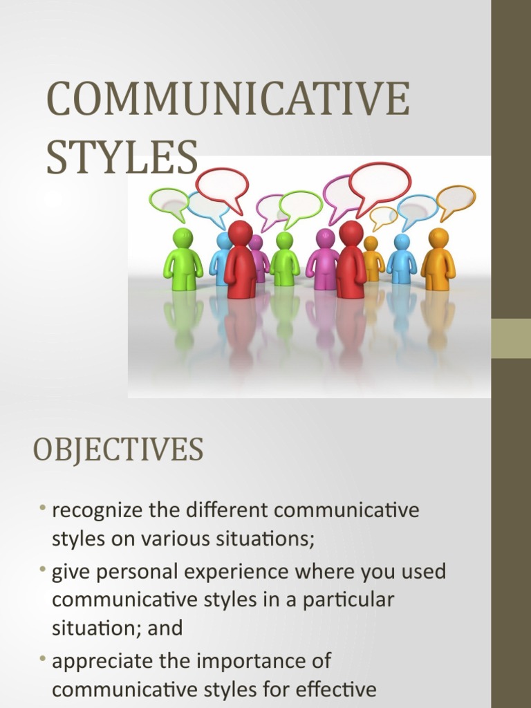 English9 Communicative Styles | PDF | Career & Growth
