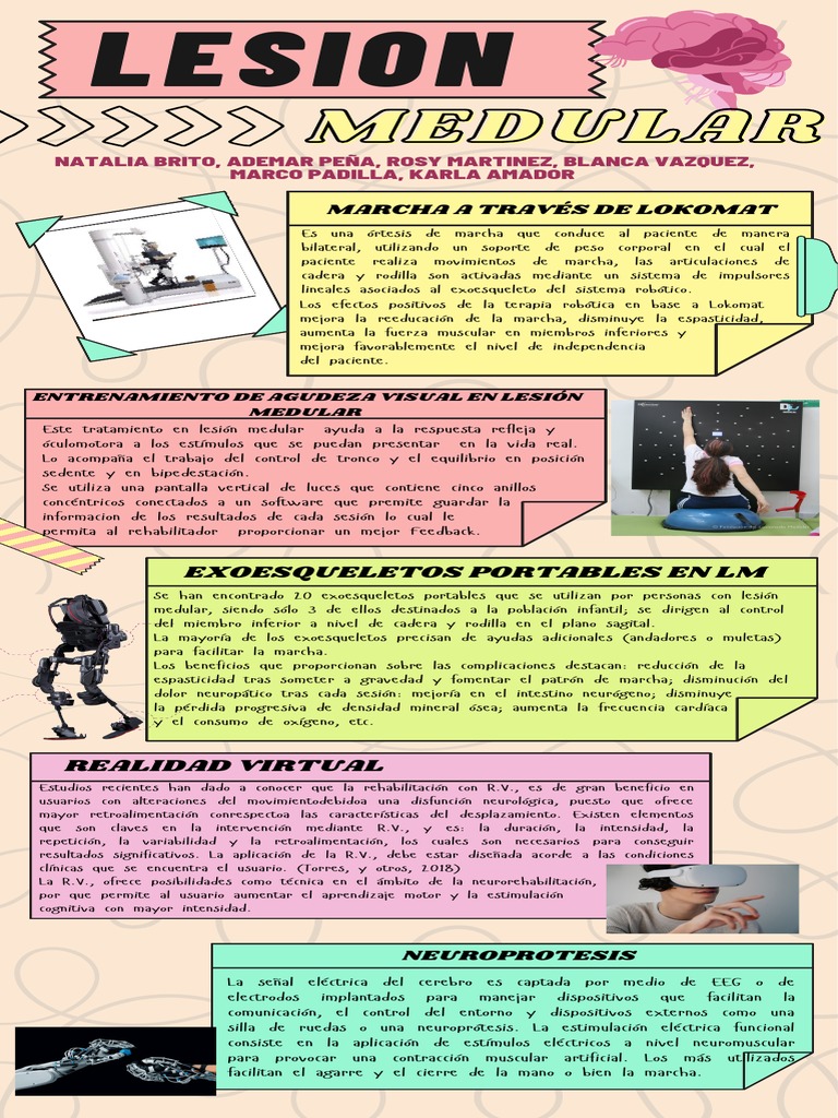 Infografia Lesion Medular | PDF | Realidad virtual | Neurociencia