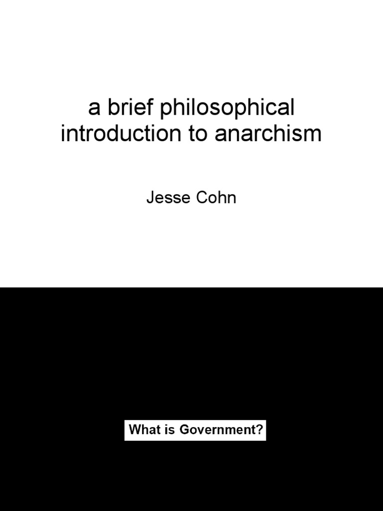 f283331000 A Brief Philosophical Introduction To Anarchism | PDF ...