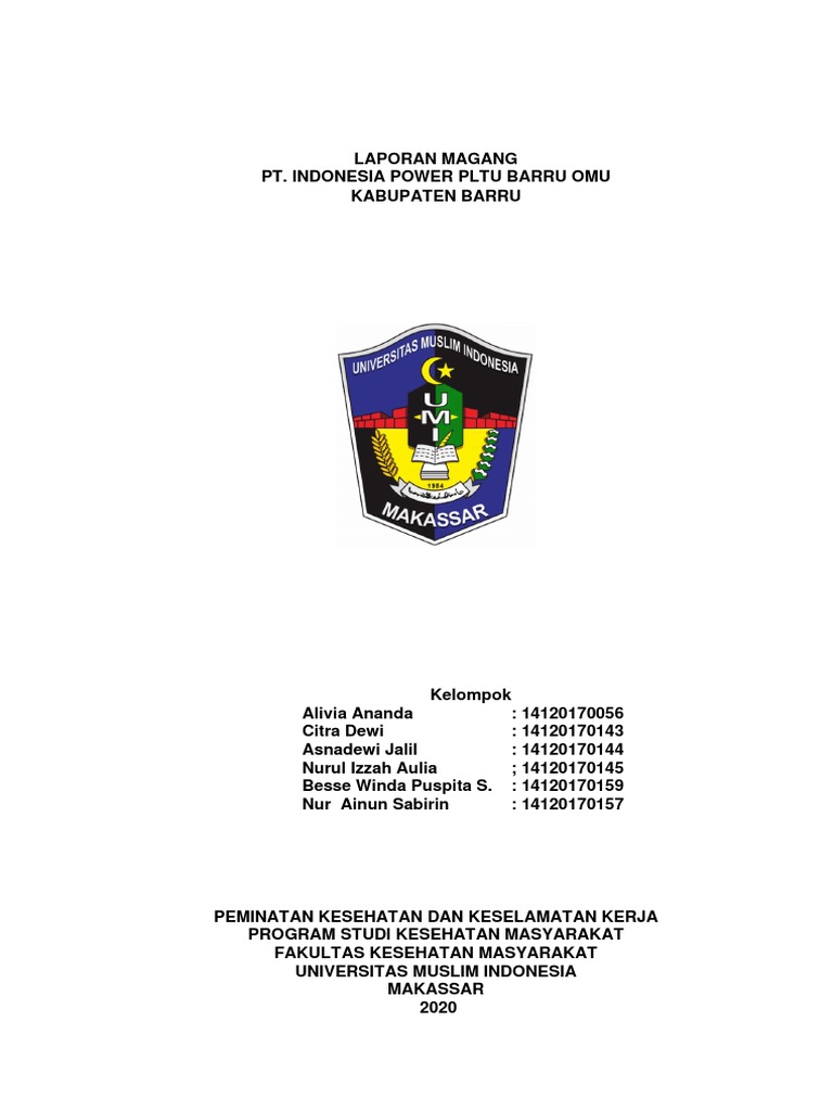Laporan Magang di PT Indonesia Power | PDF