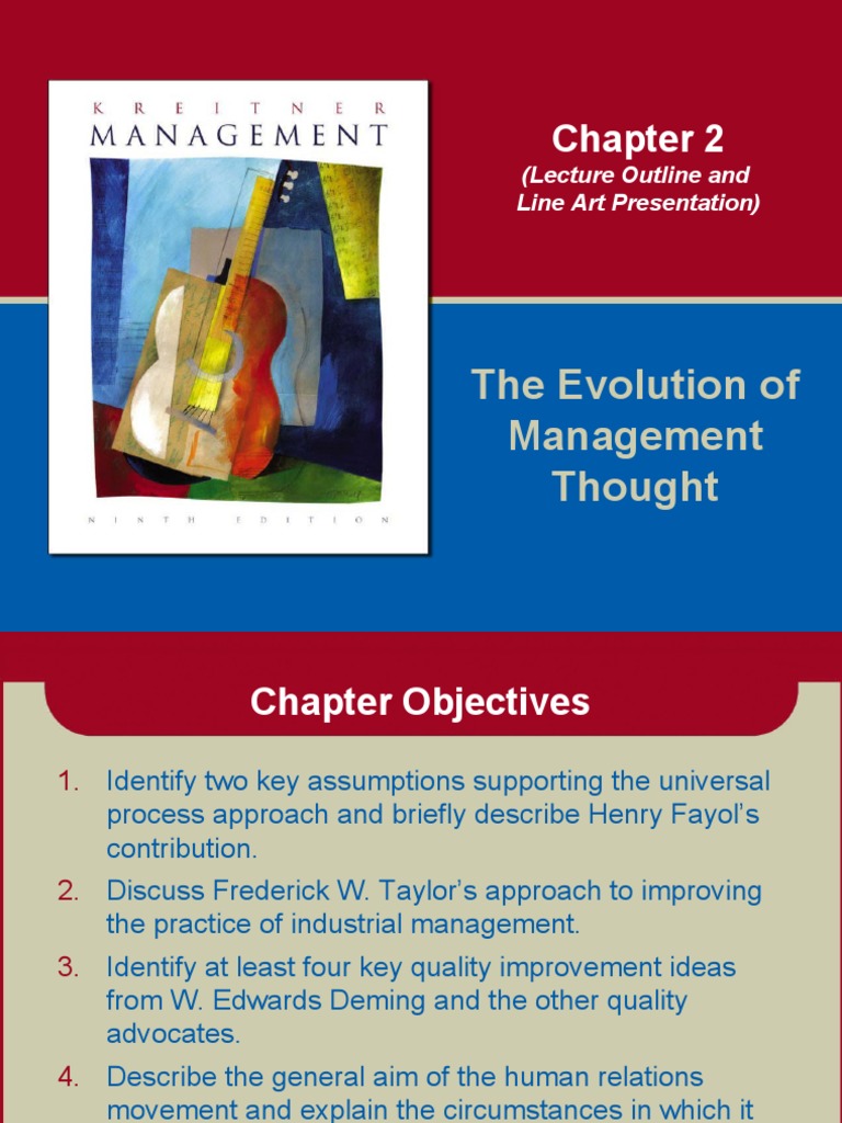 The Evolution of Management Thought: (Lecture Outline and Line Art ...