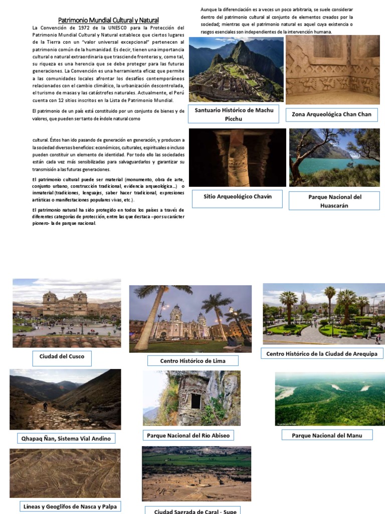 Ficha Com - Patrimonio Mundial Cultural y Natural | PDF | Patrimonio de la Humanidad ...