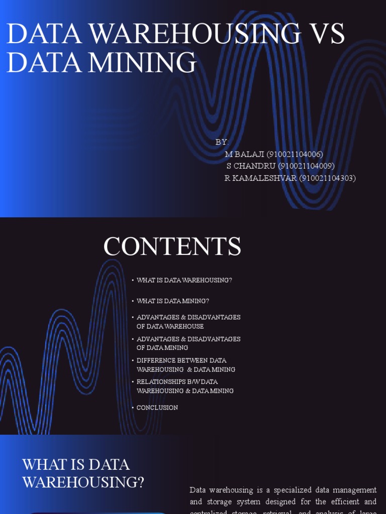 Data Warehousing Vs Data Mining | Download Free PDF | Data Warehouse | Data Mining