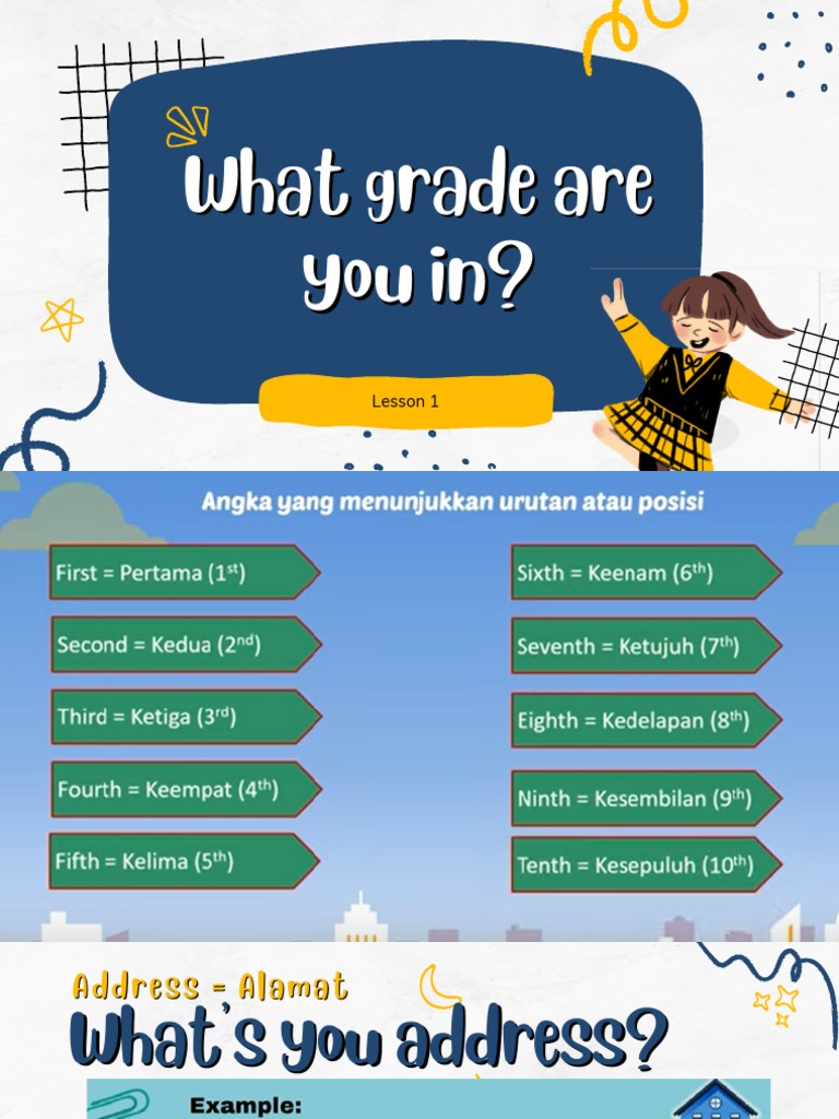 What Grade Are You in - Lesson 1 | PDF