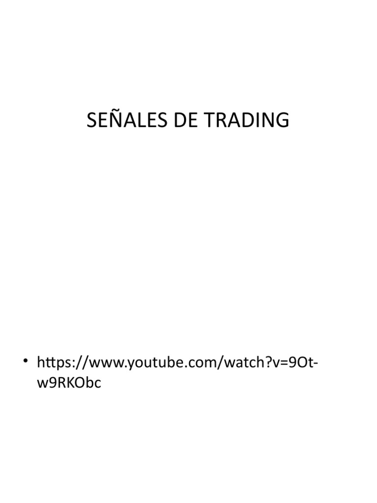 Guía Completa de Señales de Trading | PDF | Comerciante (Finanzas ...