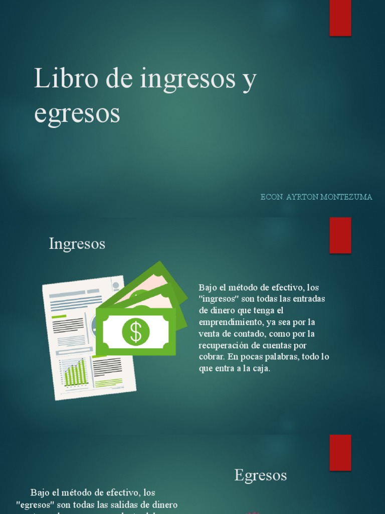 Libro de Ingresos y Egresos Emprendimiento | PDF | Contabilidad ...