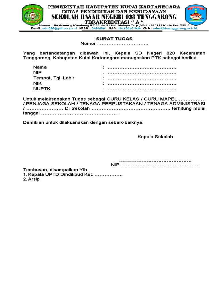 Surat_Tugas ppdb | PDF