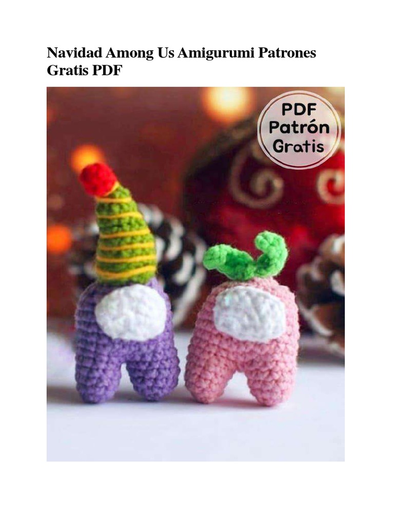 Among Us | PDF | Amigurumi | Tejer