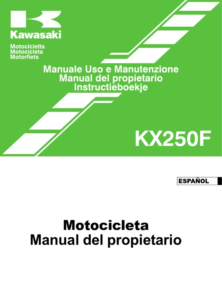 Kawasaki KX250F | PDF | Gasolina | Motocicleta