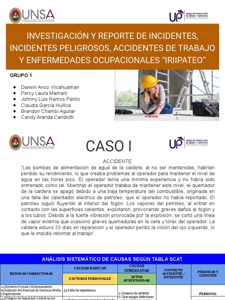 Taller de Casos y Tabla TASC - Corregido | PDF