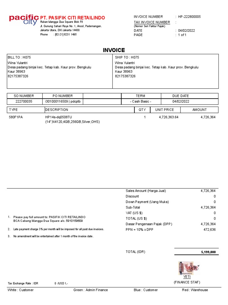 Invoice Laptop | PDF | Invoice | Market (Economics)