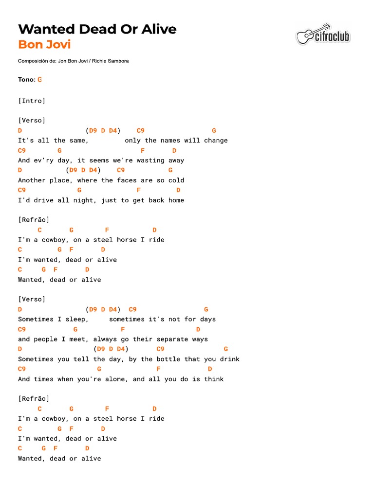 Wanted Dead or Alive | PDF