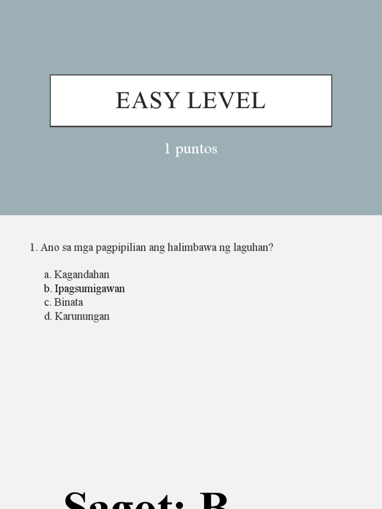 Buwan NG Wika Quiz Bee | PDF