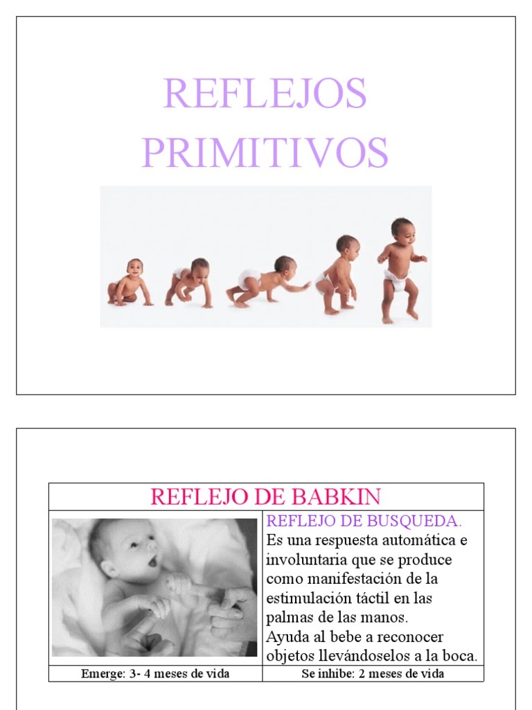 Reflejos Primitivos | PDF | Reflejos | Neurofisiología