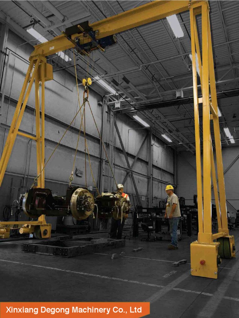 Portable Gantry Crane Catalog - DGCRANE | Download Free PDF | Crane (Machine) | Manufactured Goods