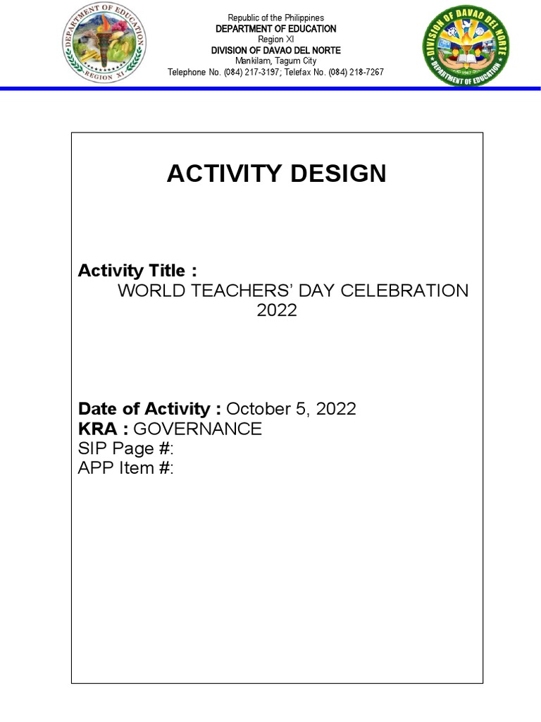 World Teachers' Day 2022 Celebration | PDF | Science & Mathematics