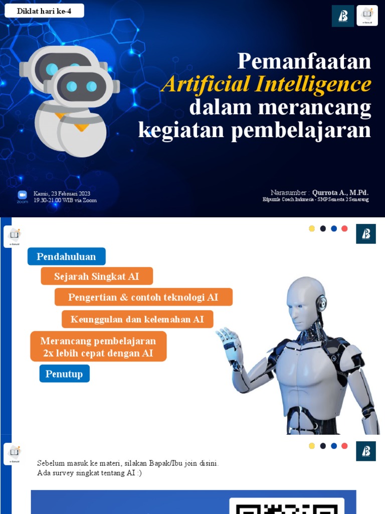 #4 Pemanfaatan Artificial Intelegence Dalam Merancang Kegiatan Pembelajaran | PDF