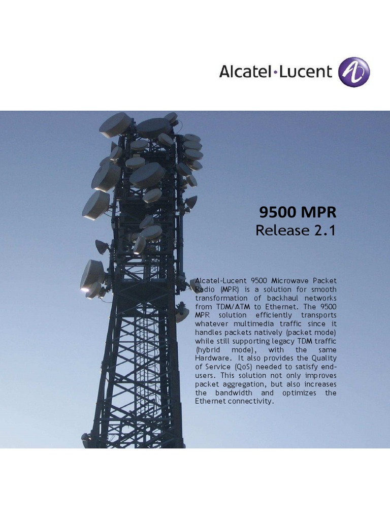 9500MPR TechnicalDescription Rel2.1 | PDF | Computer Network ...
