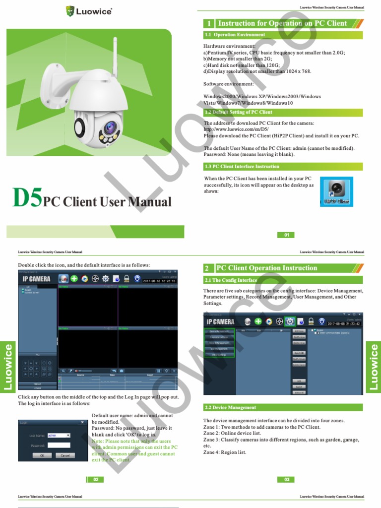 PC Installation and Operation (HiP2P-D5 Series) | PDF | Point And Click | Icon (Computing)