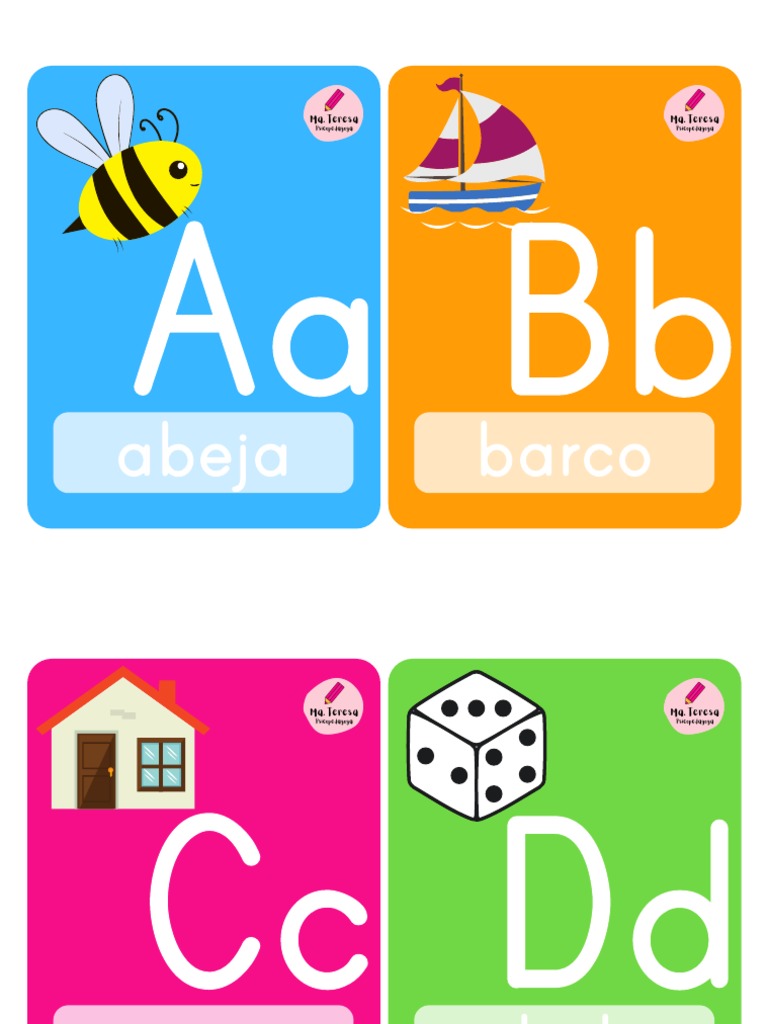 Flashcards Abecedario Completo Español | PDF