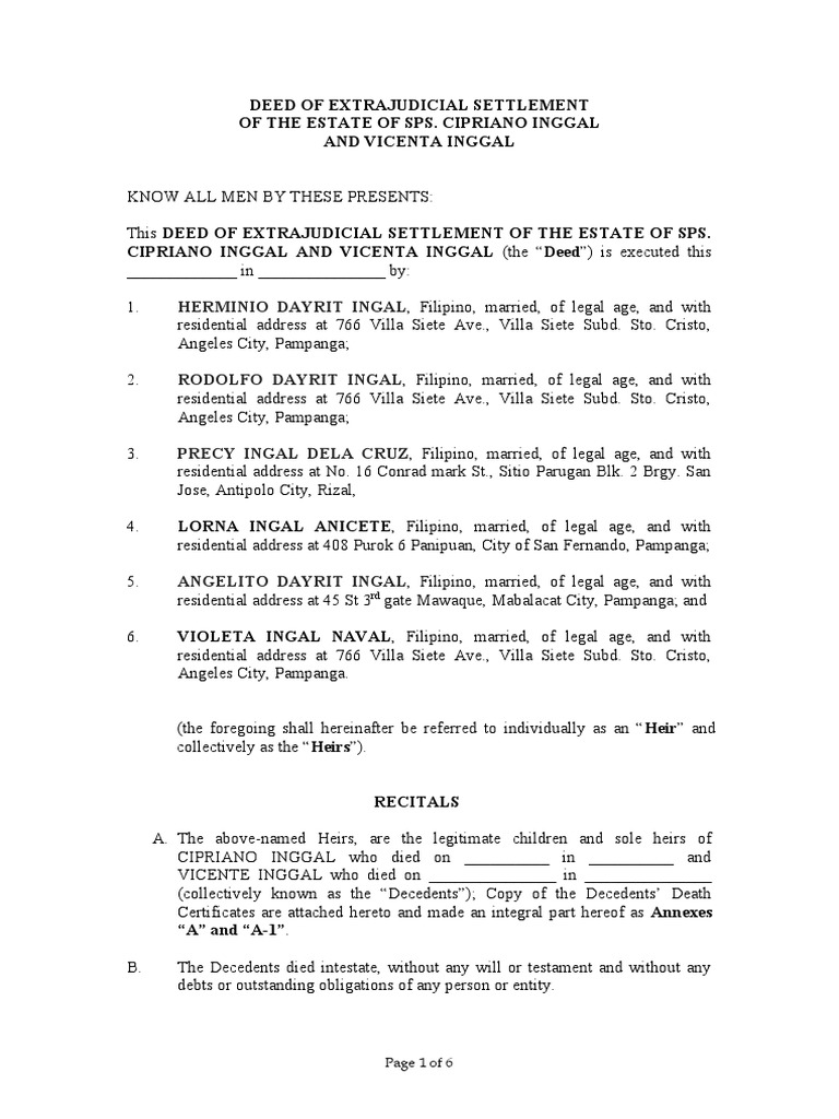 EJS Inggal | PDF | Real Property Law | Private Law