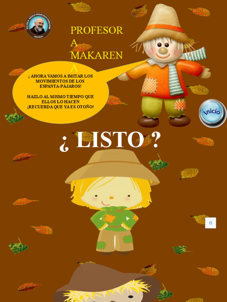 PAUSA ACTIVA Imitamos Los Mivimientos de Los Espantapajaros Oto o | PDF