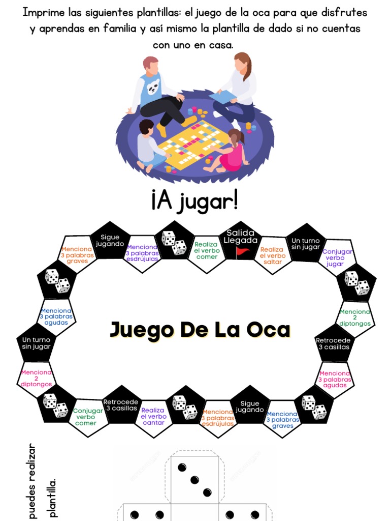 Plantillas del Juego de la Oca para Imprimir | PDF | Juegos de azar ...