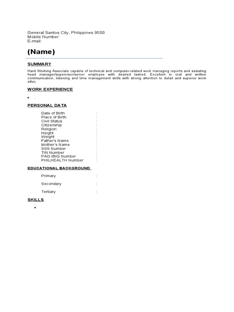SAMPLE New Resume | PDF