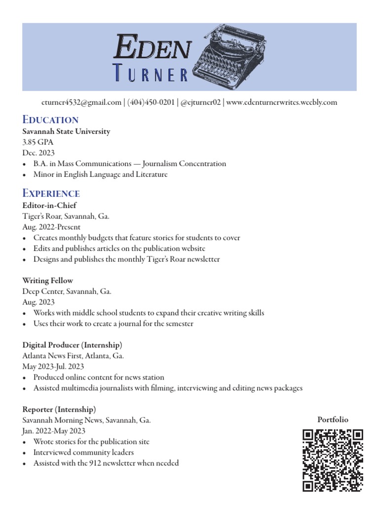 Resume Turner | PDF | Public Sphere | Entertainment