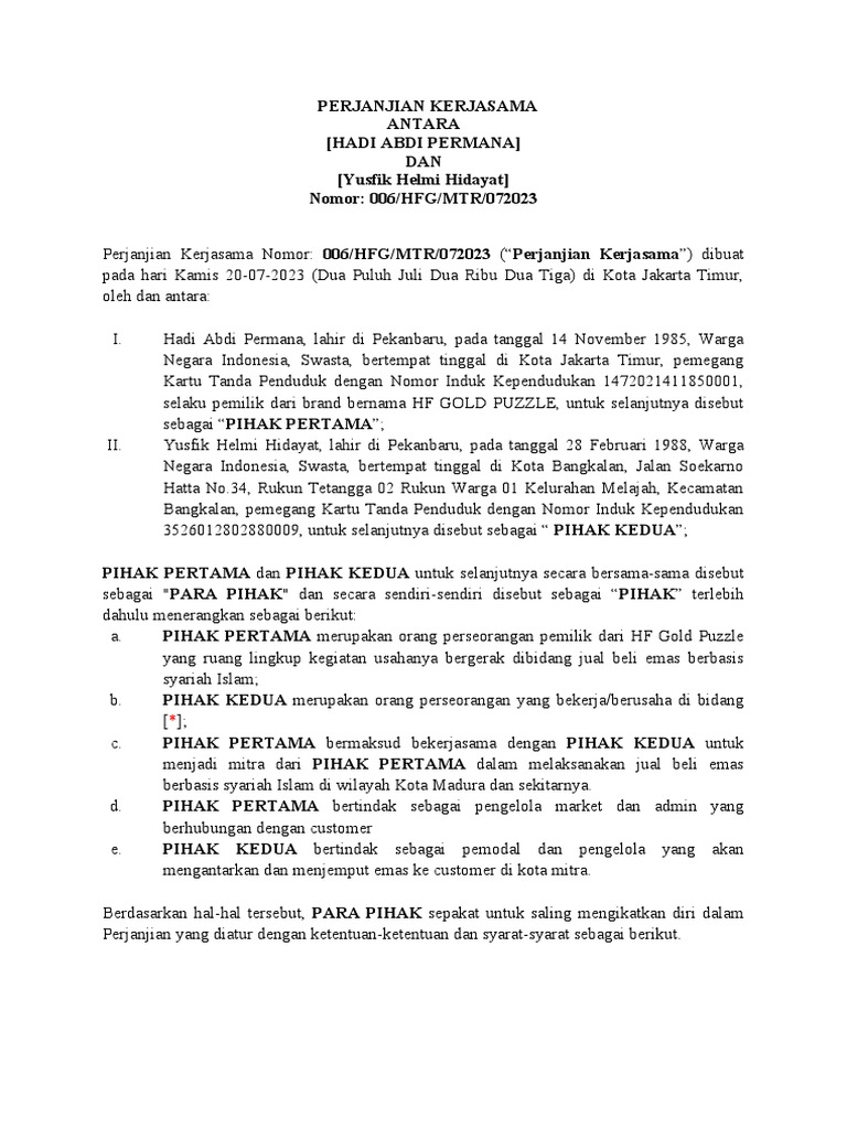 PKS Mitra 2 - Madura Juli 2023 | PDF