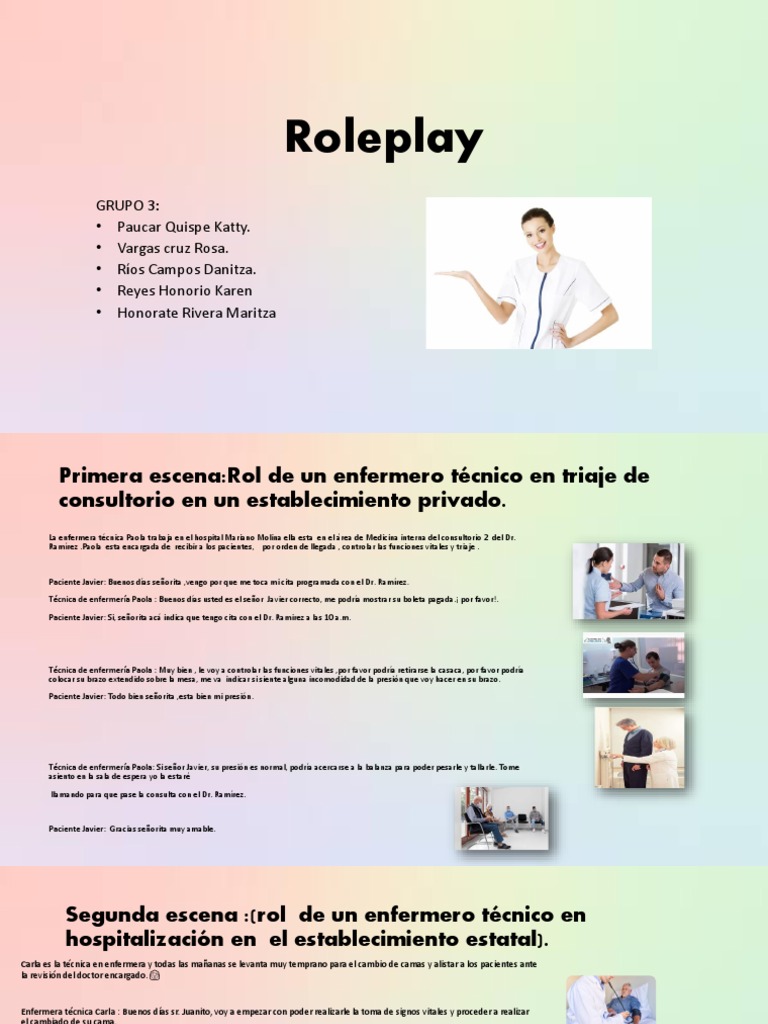 Roleplay | PDF | Enfermería | Medicina CLINICA