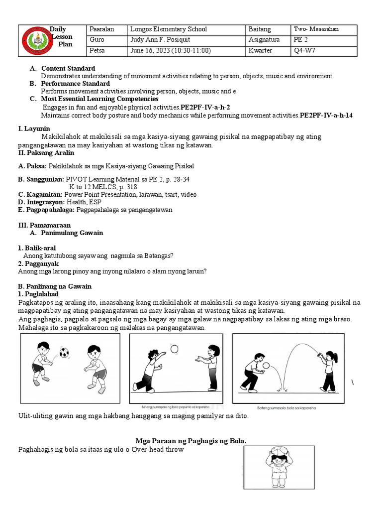 DLP Pe2 Q4 Week7 | PDF