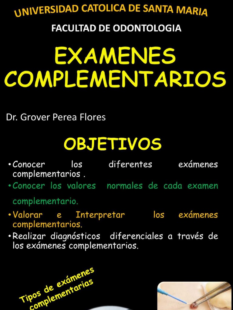 Examenes Complementarios PDF | PDF