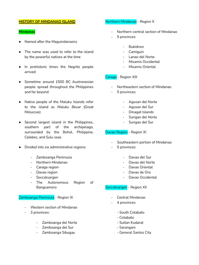 Lesson 14 Mindanao and Bangsamoro Organic Law | PDF | Mindanao | Government