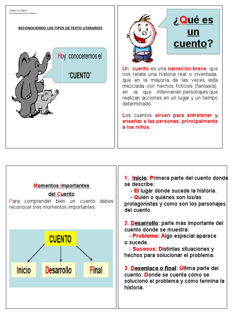 El Cuento y Sus Partes | Descargar gratis PDF | Narración | Cuentos