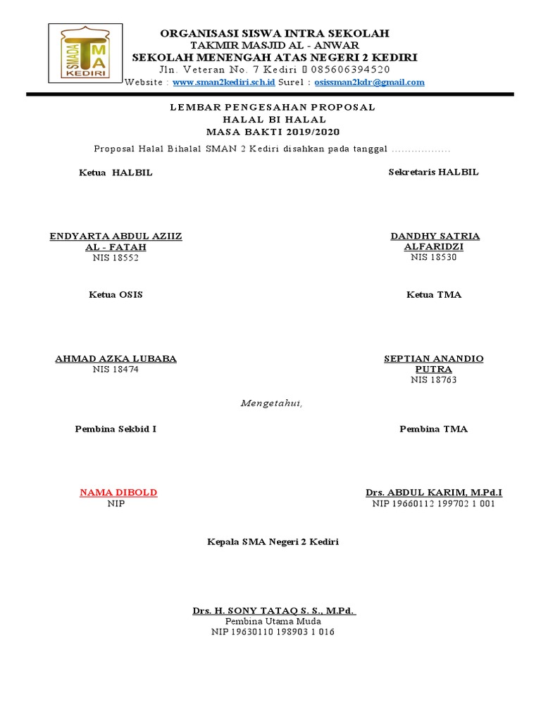 PROPOSAL HALBIL Baru | PDF