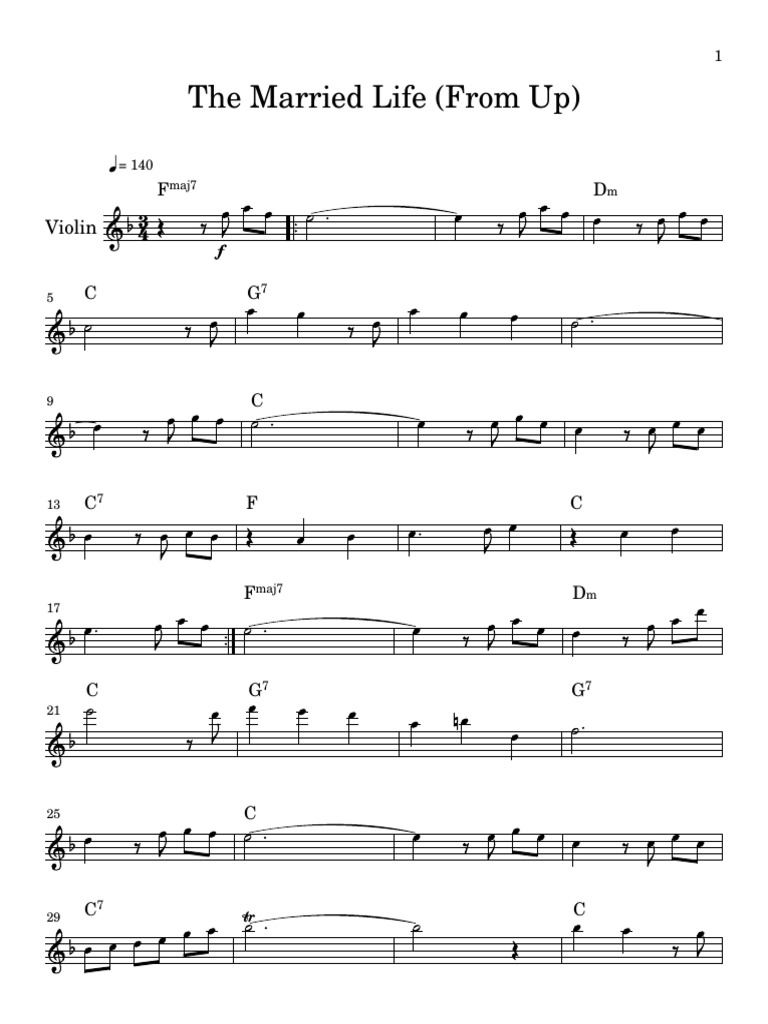 The Married Life (From Up) | PDF