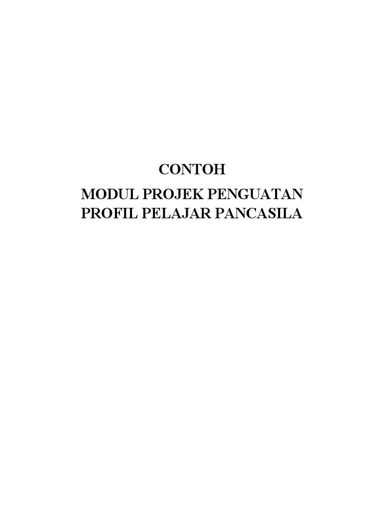 Contoh MODUL P5 Hidroponik | PDF